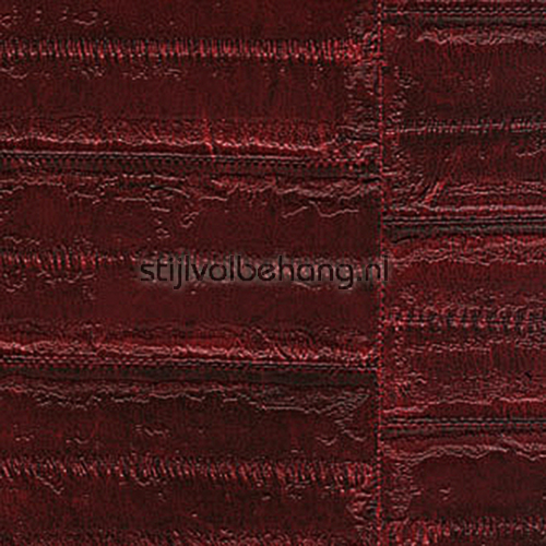 Anguille donkerrood klassiek behang