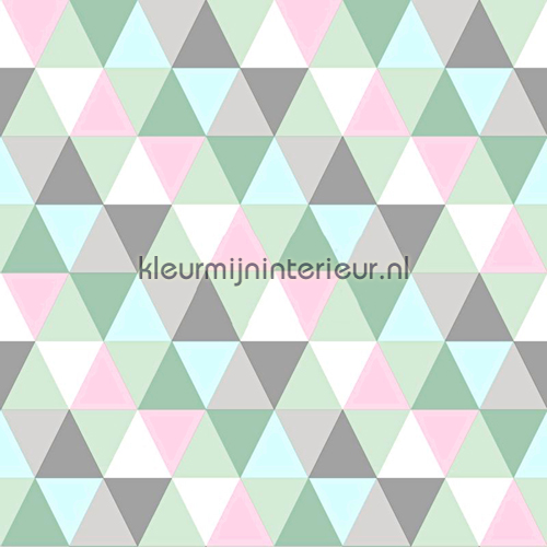 Trendy ruiten ruiten behang