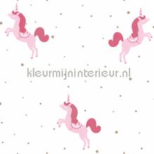 Meisjes Behang Prinsessen Behang Princessen Hartjes Paarden bloemen behang